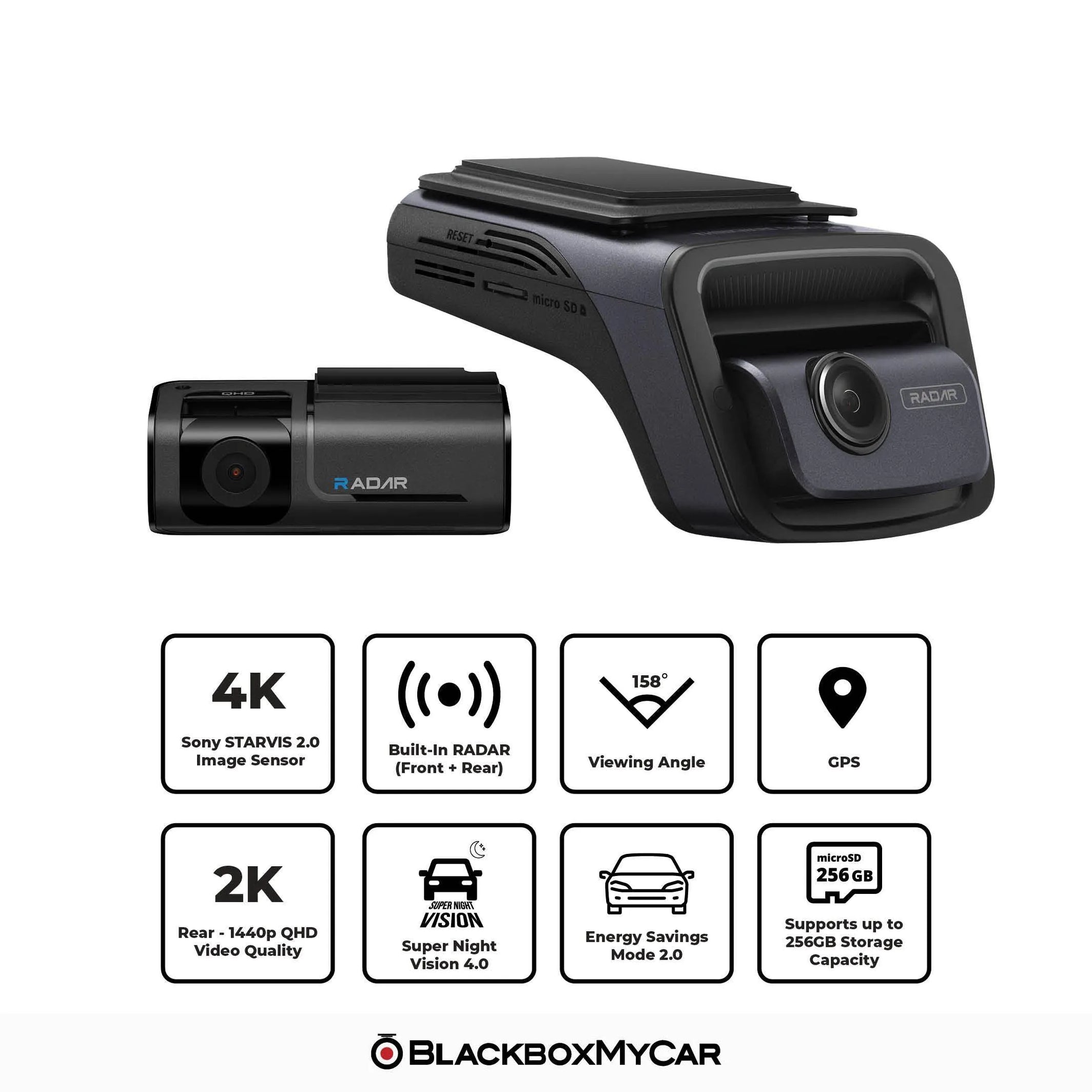 Thinkware U3000 4K UHD Front and Rear Cloud Dash Cam | BlackboxMyCar ...
