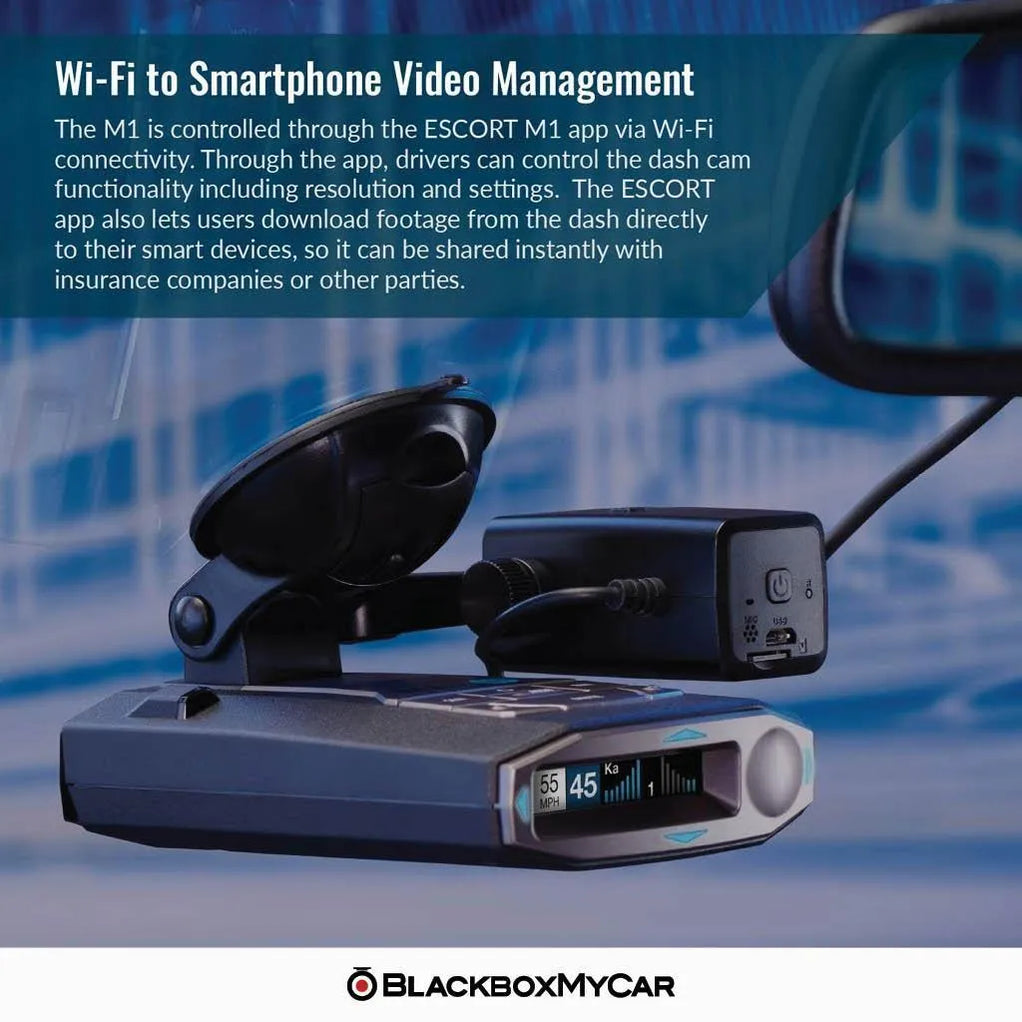 Escort Max 360C Radar Detector + M1 Full HD Dash Cam Bundle ...